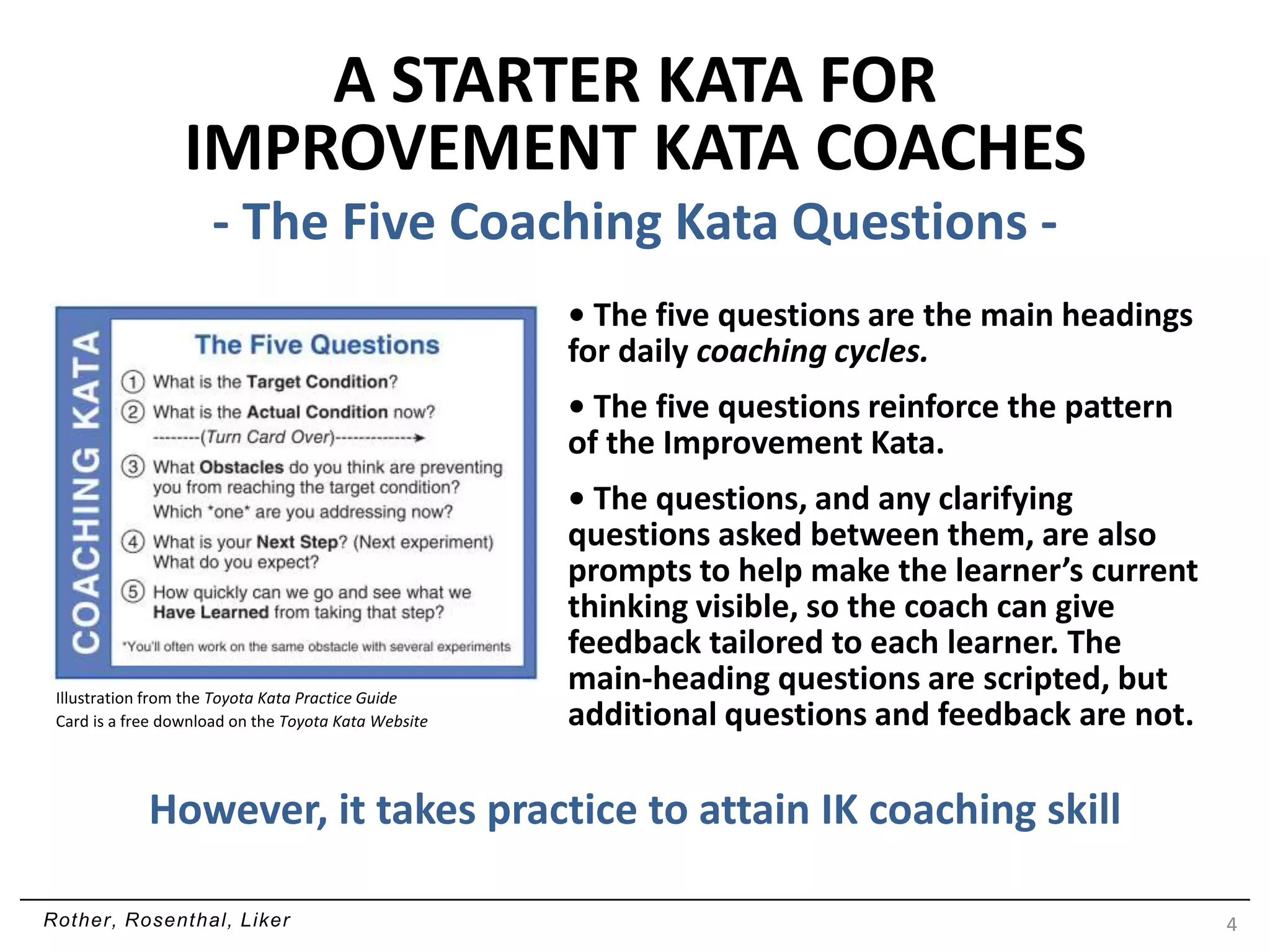 Starter Kata For Coaching Pptx