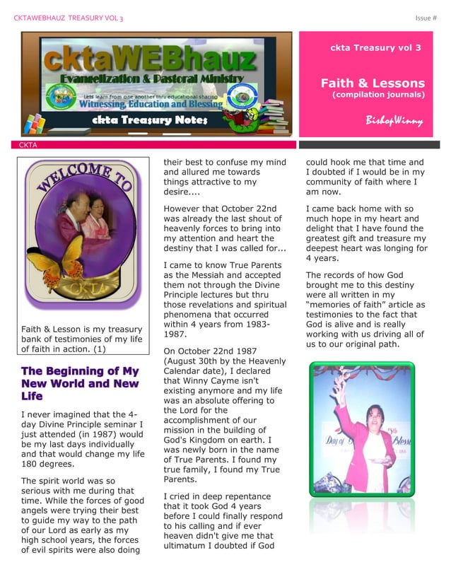 my life after joining the Unification Community | PDF