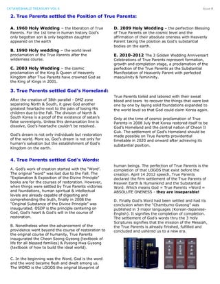 Synopsis of True Parents. course (A reflection) | PDF