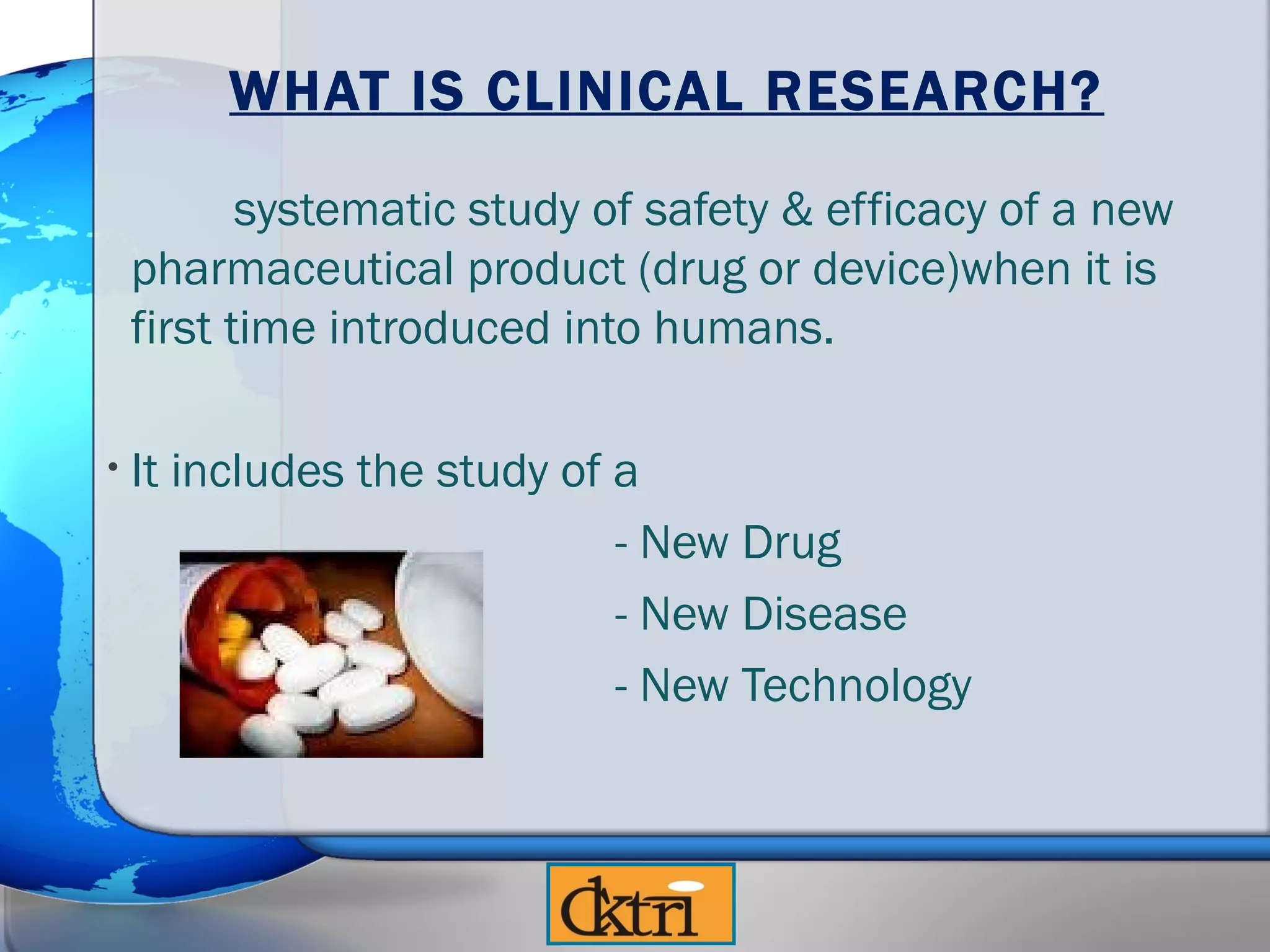 Clinical Research, pharmacy, | PPT