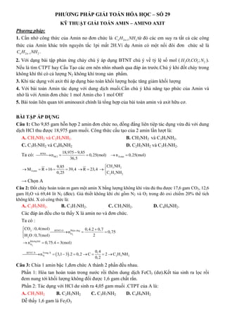 Ckv 29. amin aminoaxit | PDF