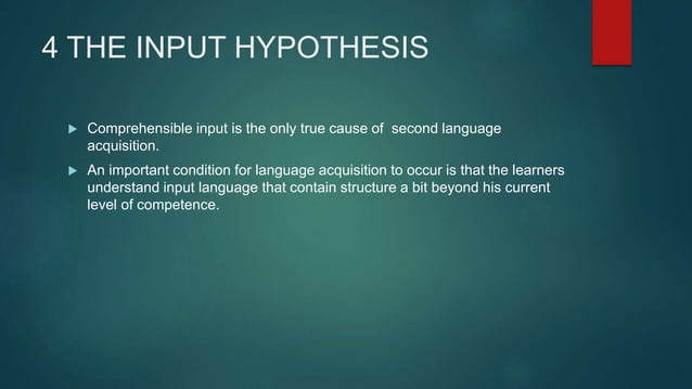 L.t.s second language acquisition theory. | PPTX | Education