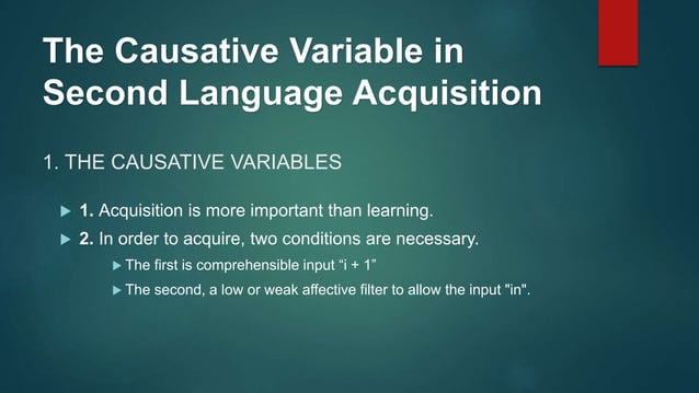 L.t.s second language acquisition theory. | PPTX | Education