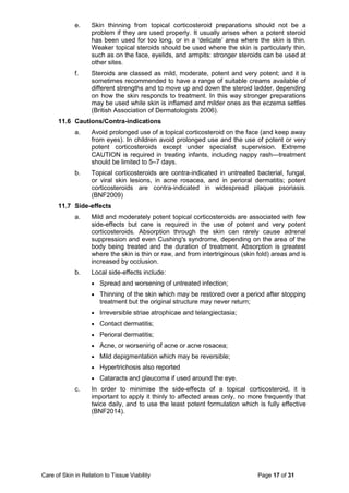 guidelines for the care of skin in relation to tissue viability 2015 | PDF