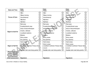 guidelines for the care of skin in relation to tissue viability 2015 | PDF