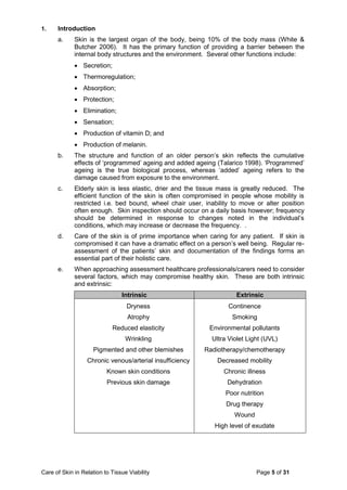 guidelines for the care of skin in relation to tissue viability 2015 | PDF