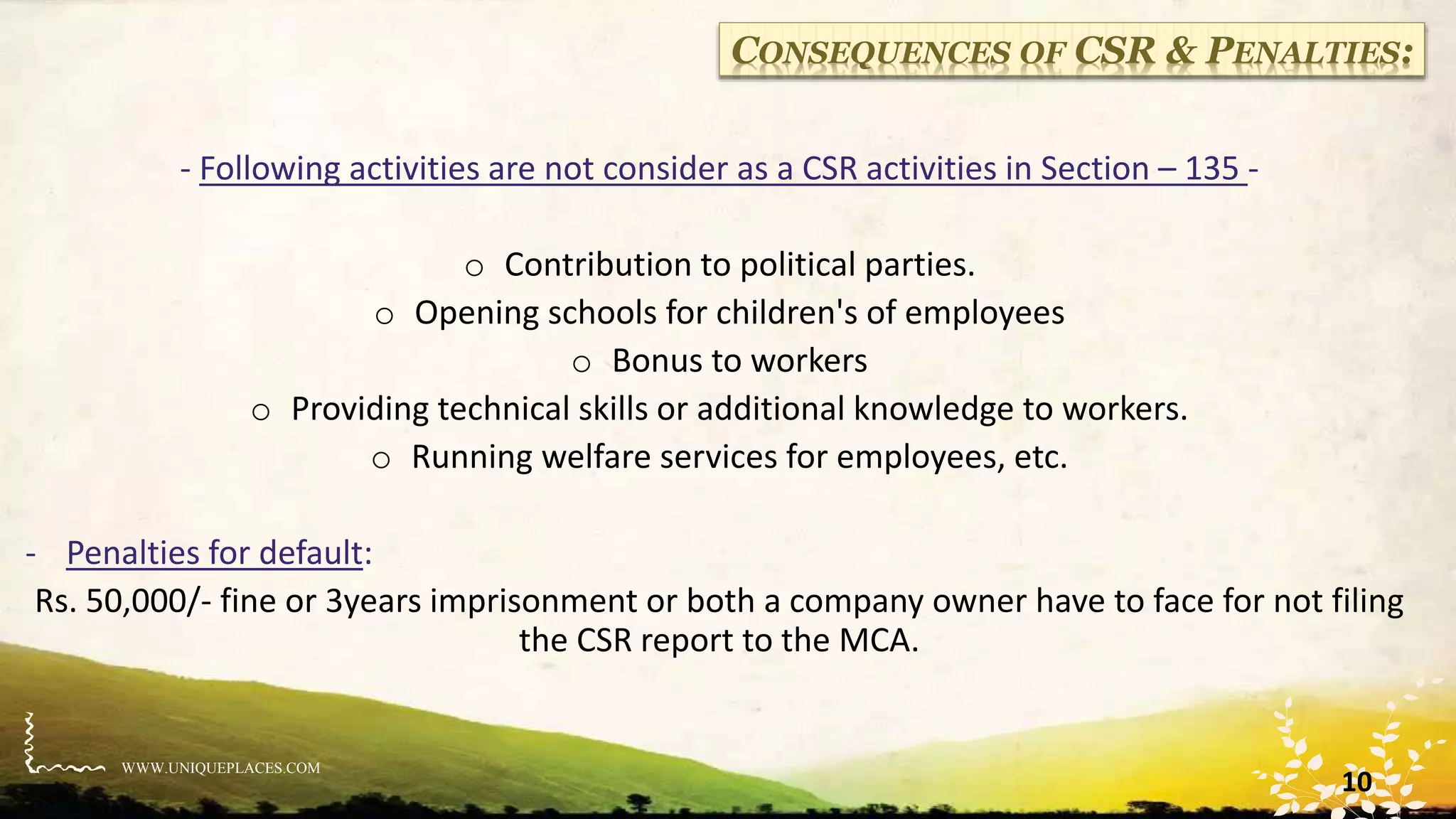CSR in India | PPTX