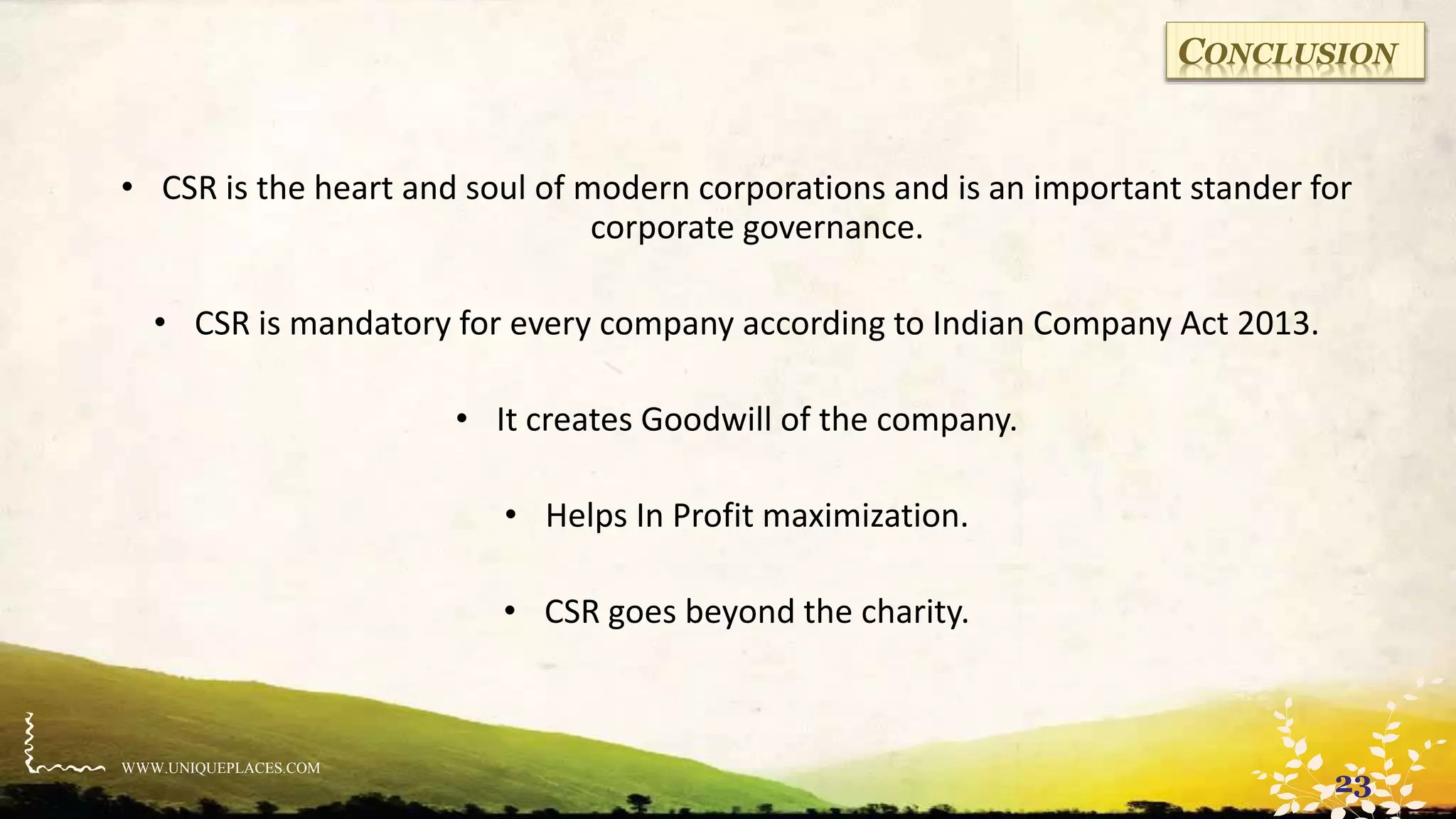 CSR in India | PPTX