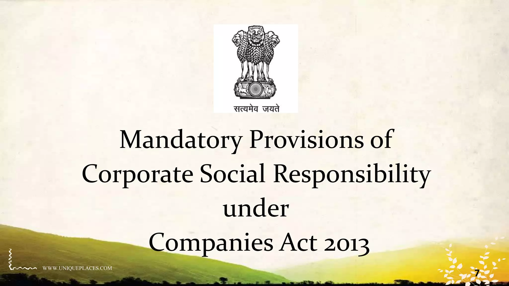 CSR in India | PPTX