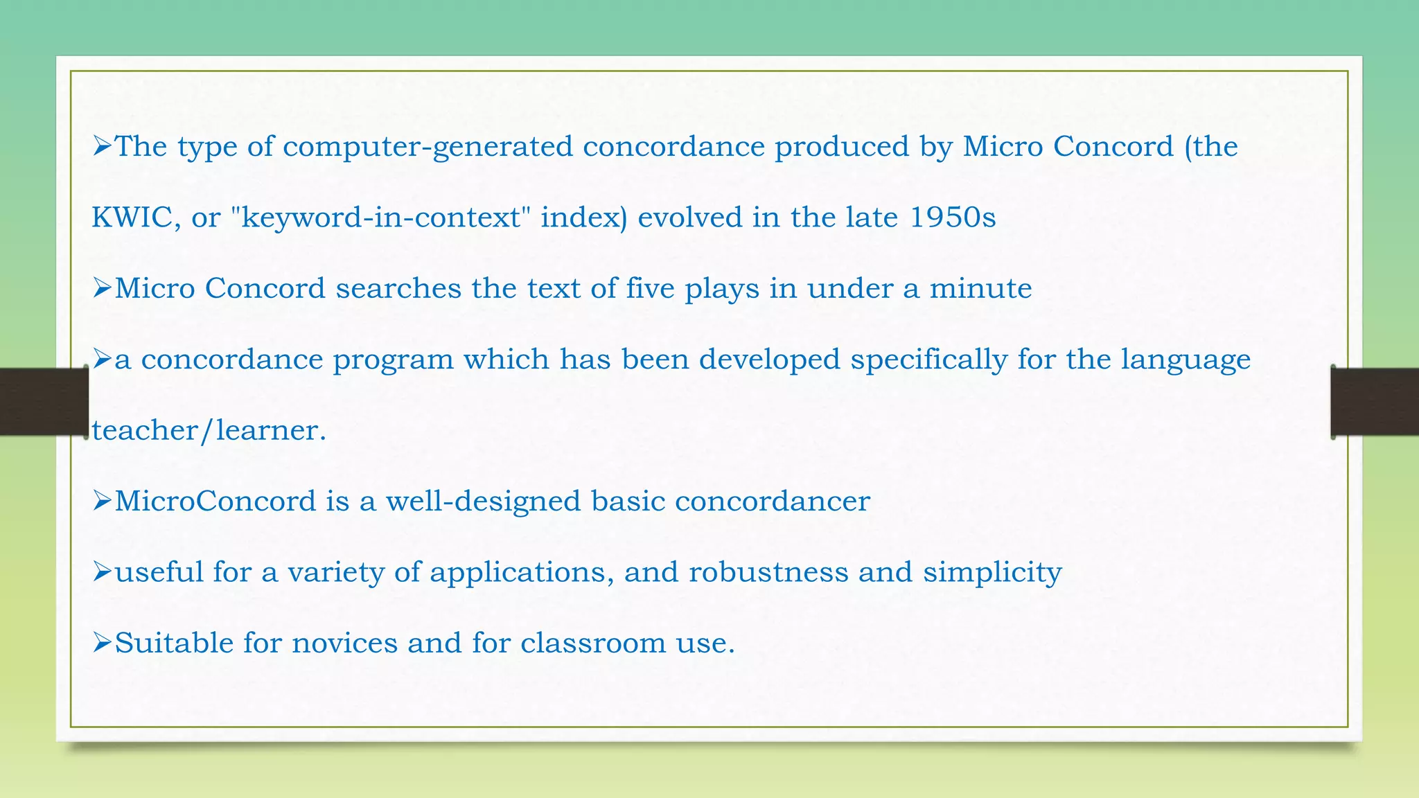 Corpus Linguistics :Analytical Tools | PPTX