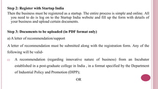 Steps in Registering Startups | PPTX