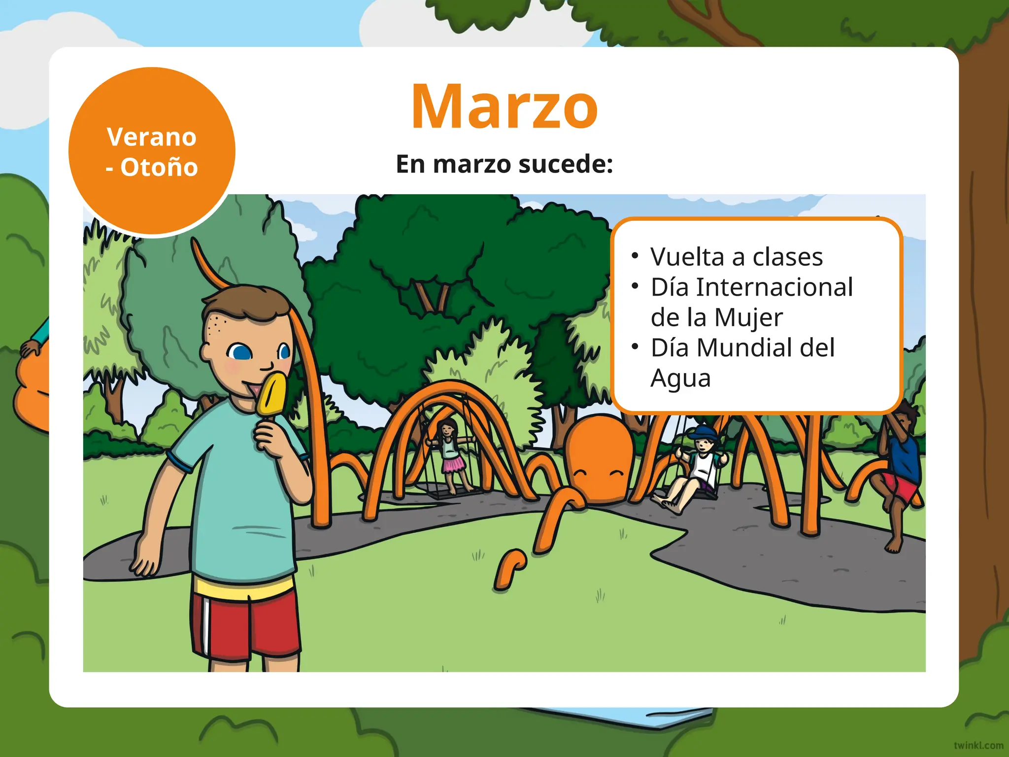 Los meses y estaciones del año PPT...... | PPT