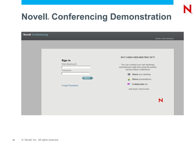 Introducing Novell Conferencing | ODP