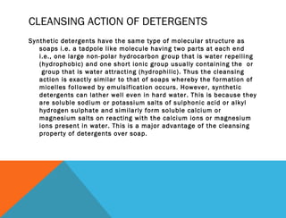 Cl10 soaps and detergents priya jha | PPT