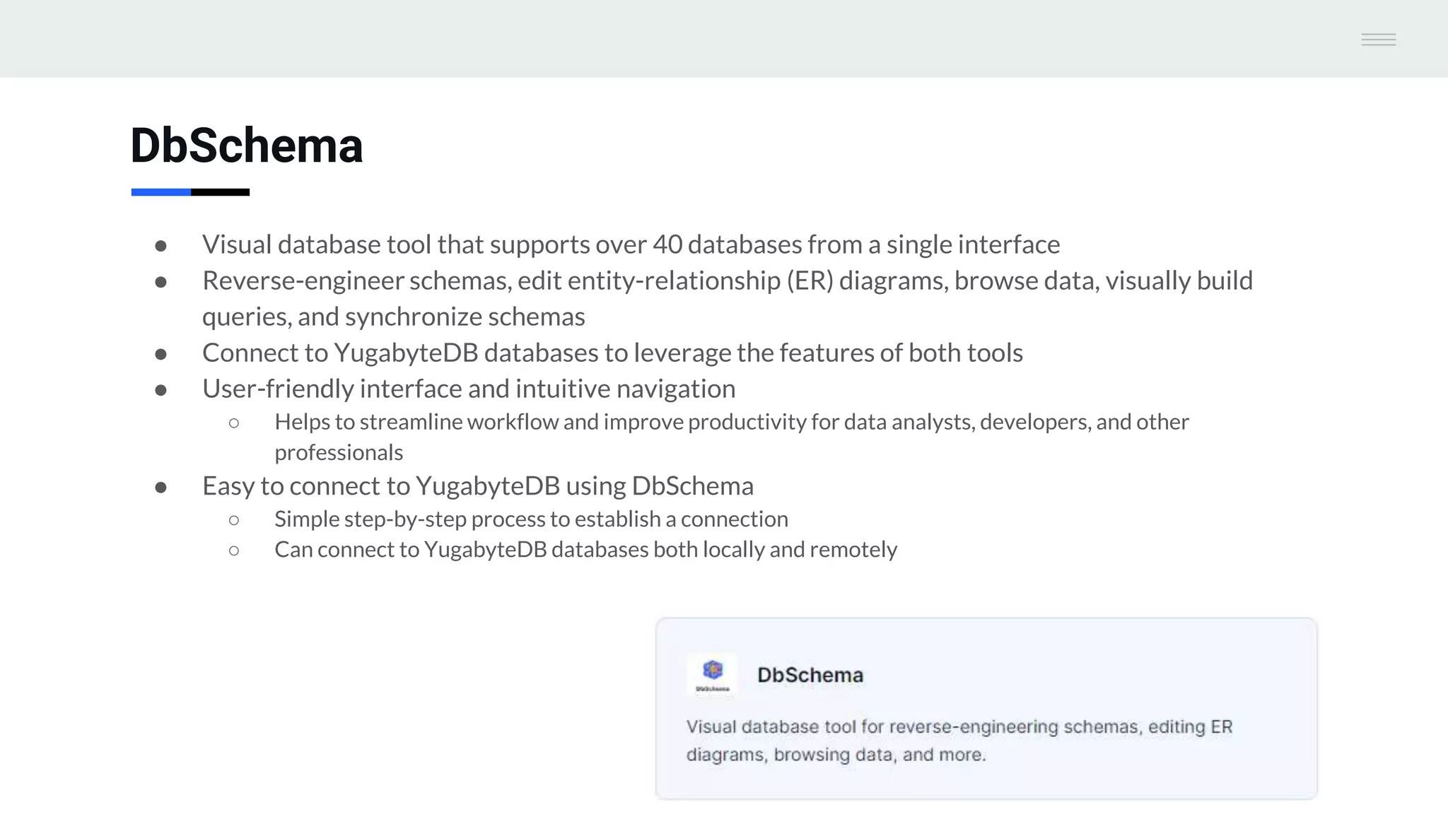 YugabyteDB Developer Tools | PPTX
