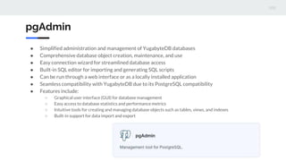 YugabyteDB Developer Tools | PPT