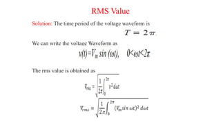 RMS value calculation using integral.pptx