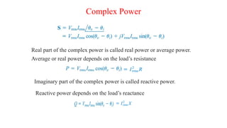 AC Circuit Power calculation using power factor | PPTX