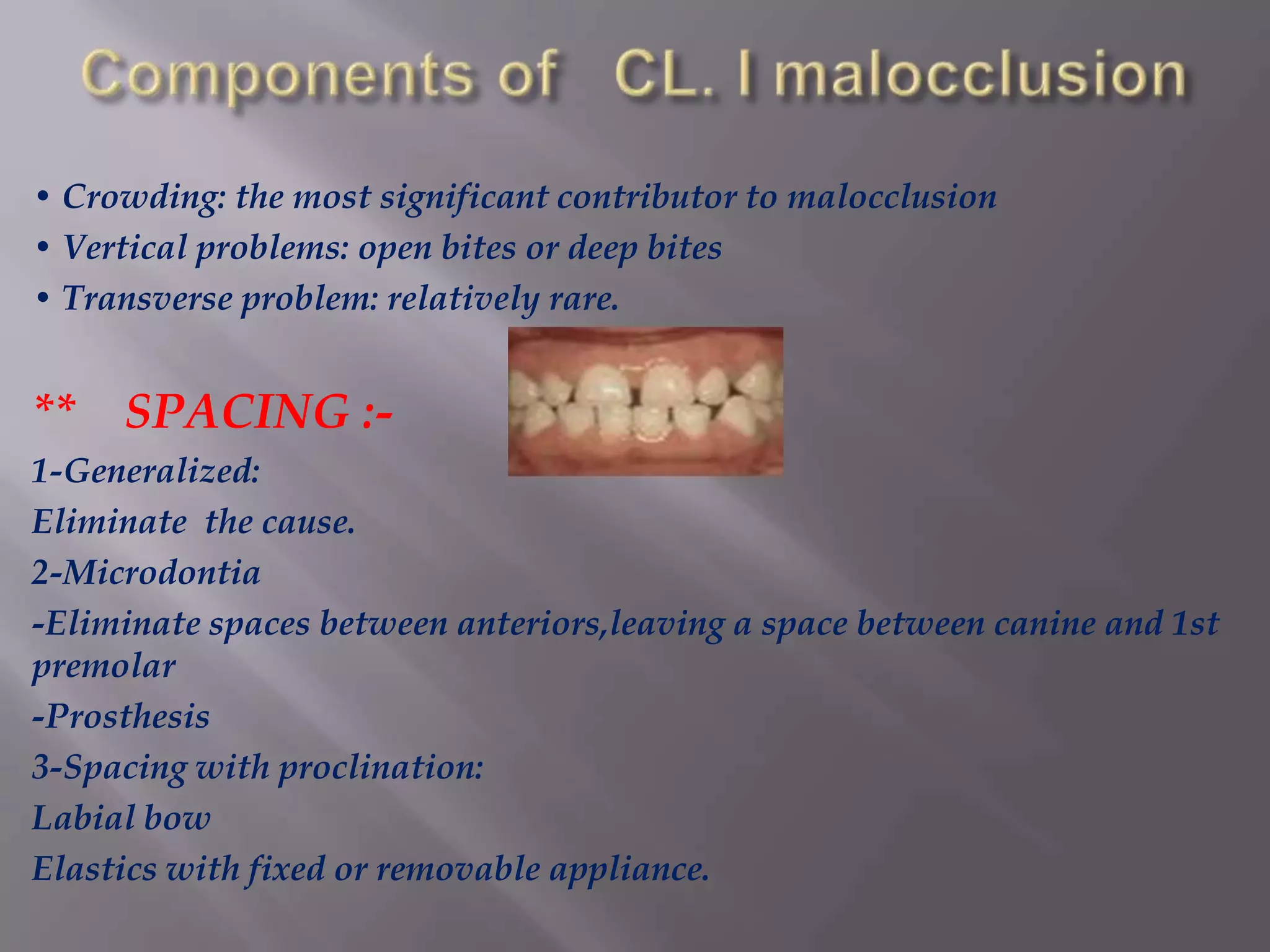 Cl 1 malocclusion | PPTX