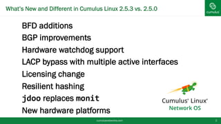 Cumulus Linux 2.5.3 | PPTX