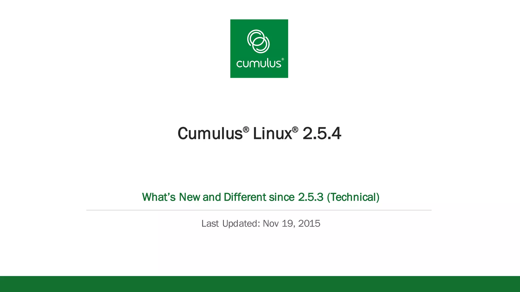 Cumulus Linux 2.5.4 | PDF | Computer Networking | Computing