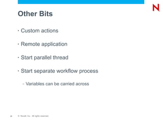Novell Teaming: Automating Business Processes with Forms and Workflows | PPT