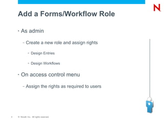 Novell Teaming: Automating Business Processes with Forms and Workflows | PPT