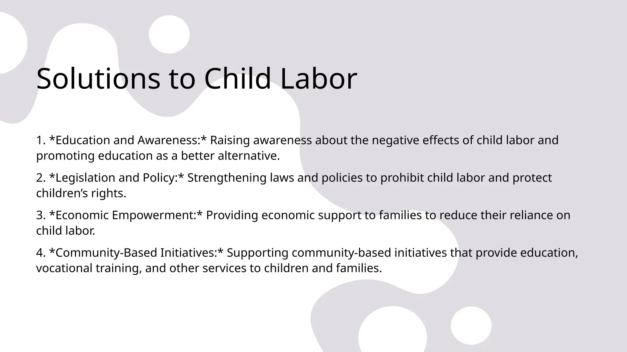 power point presentation on Child labor labor | PPT