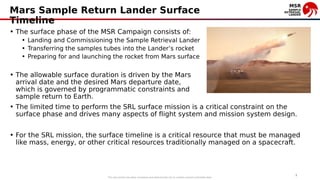 Surface Time Management and Analysis for the Mars Sample Return Mission ...