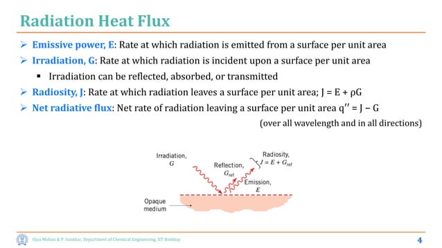 Radiation-flux Chemical Engineering Heat transfer | PPT
