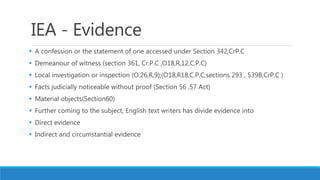 Criminal Law - Indian Evidence Act | PPTX