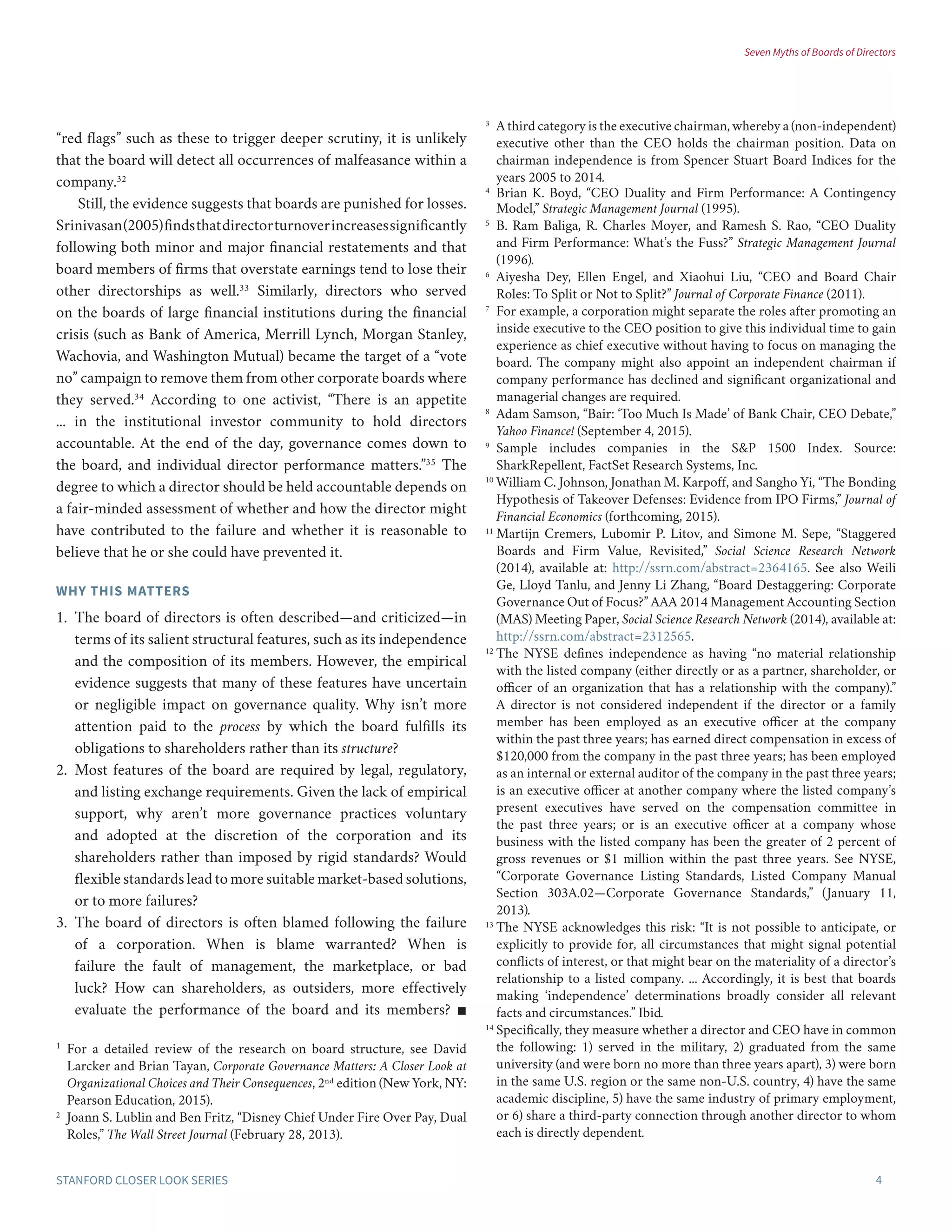 Seven Myths of Boards of Directors | PDF