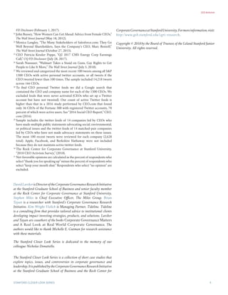 The Double-Edged Sword of CEO Activism | PDF