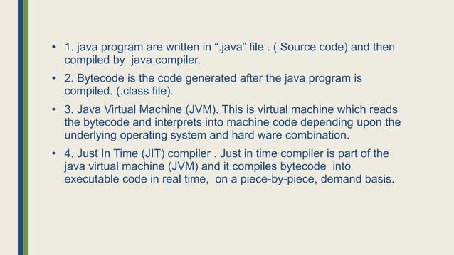 intoduction to java | PPT