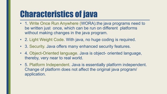 intoduction to java | PPT