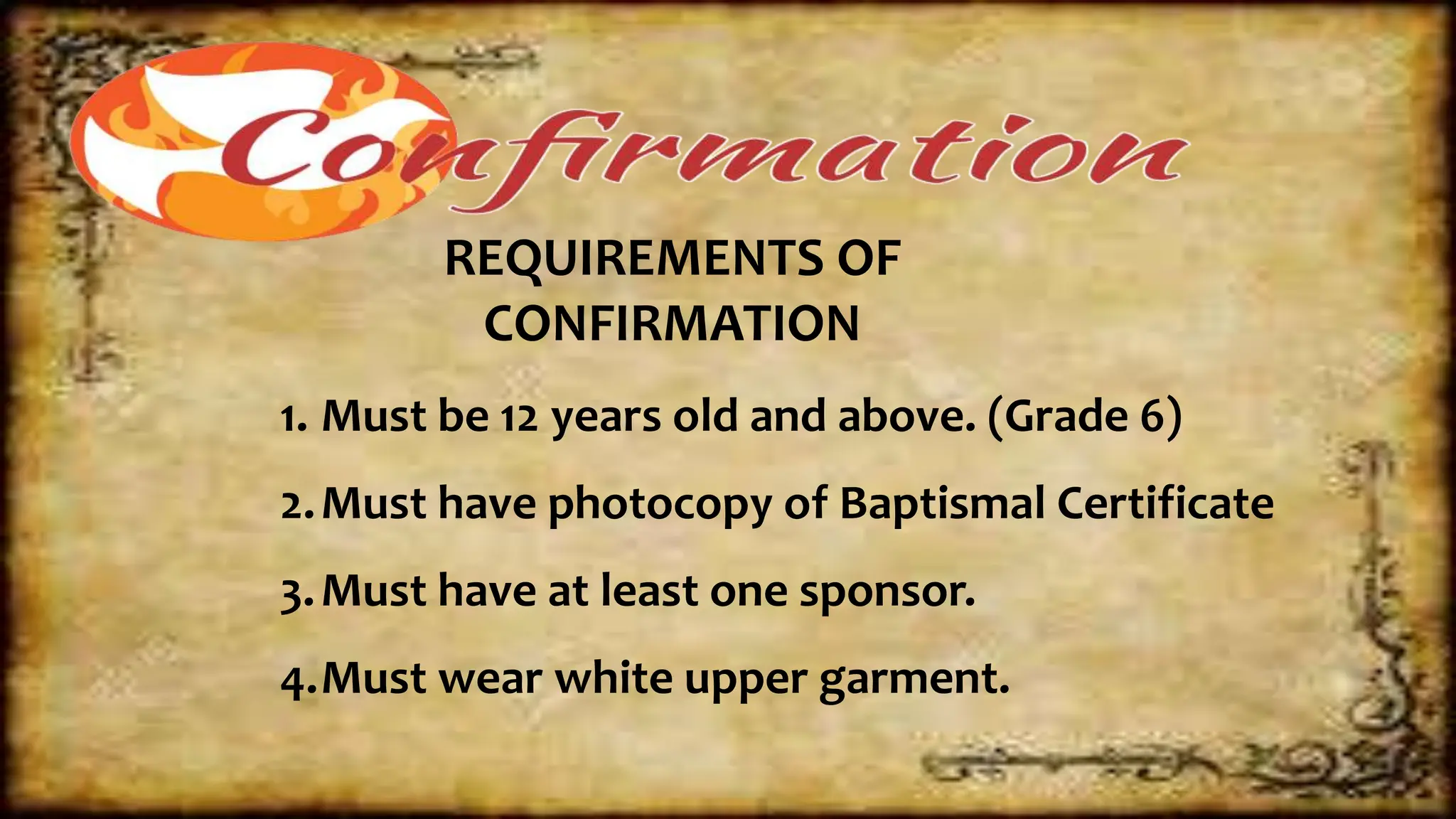 Christian Living (Sacrament of Confirmation) | PPTX