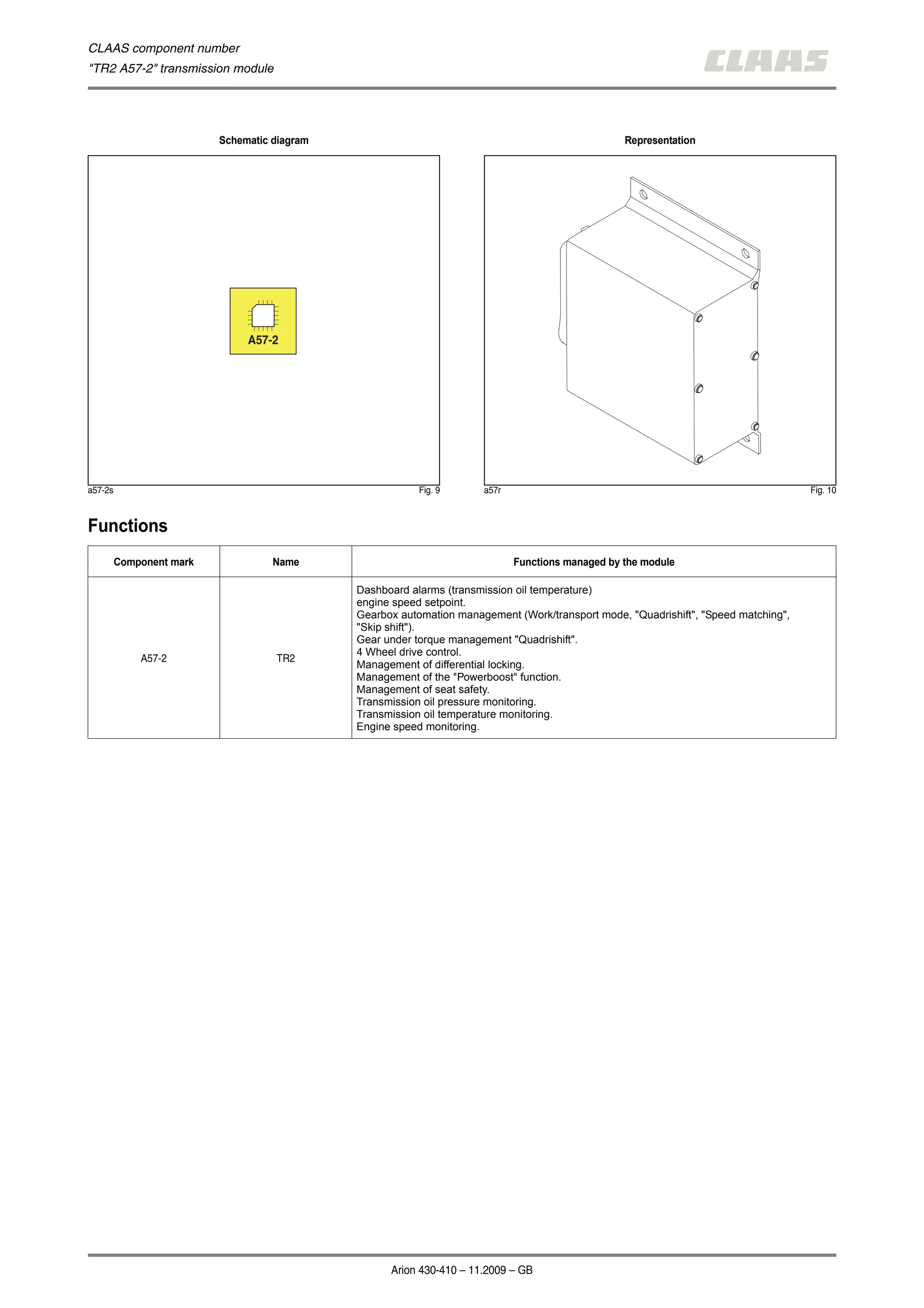 Claas Arion 430 410 tractor repair manual | PDF