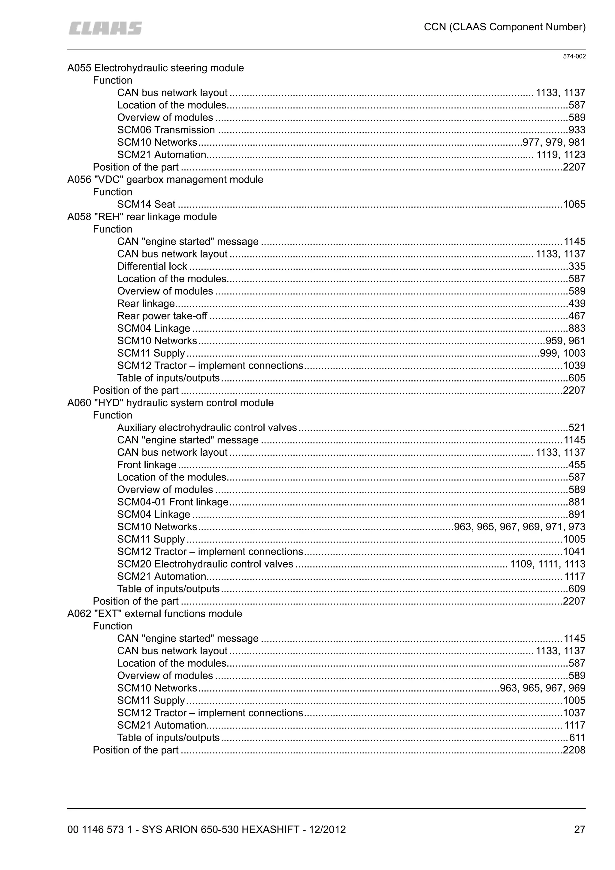 Claas Arion 650 620 550 530 tractor manual | PDF