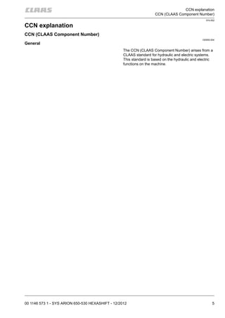 Claas Arion 650 620 550 530 tractor manual | PDF