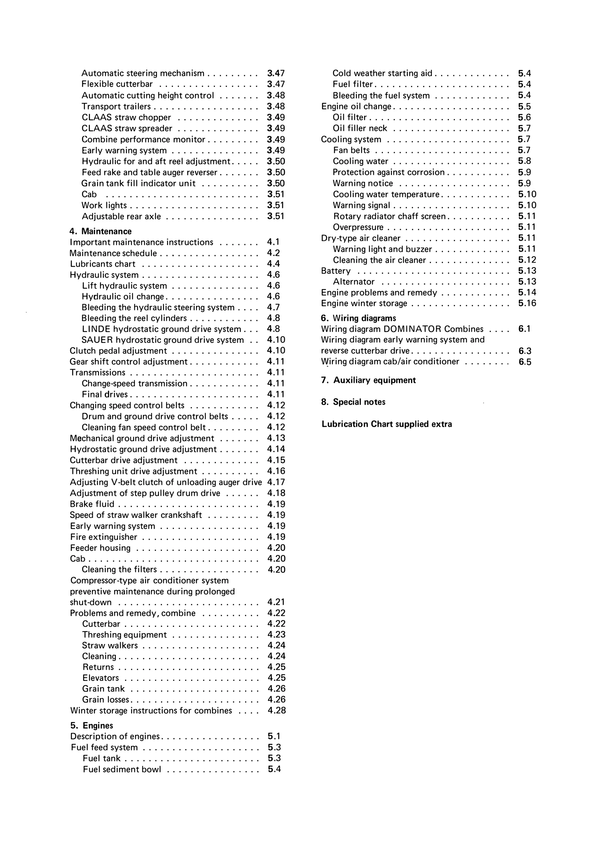 Claas Dominator Operators manual | PDF