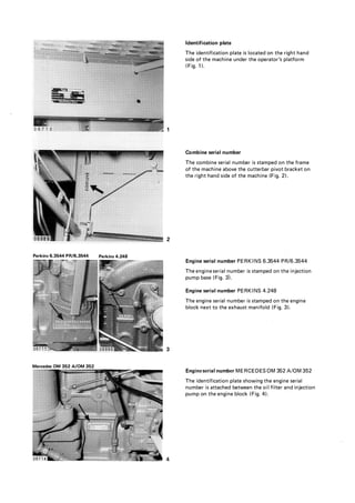 Claas Dominator Operators manual | PDF