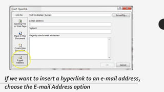 computer language lesson about hyperlink | PPTX | Desktop Publishing ...
