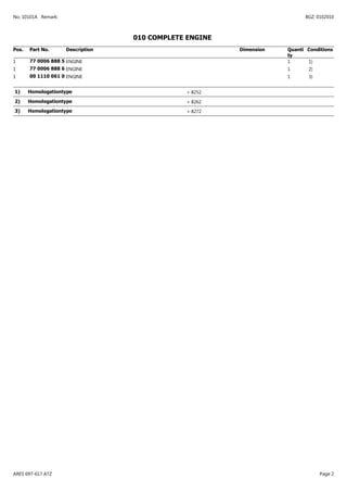 Claas ares 697 617 atz tractor parts catalogue manual (sn ct8250001 ...