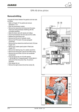 Claas ares 836 816 rz (type a02) tractor service repair manual | PDF