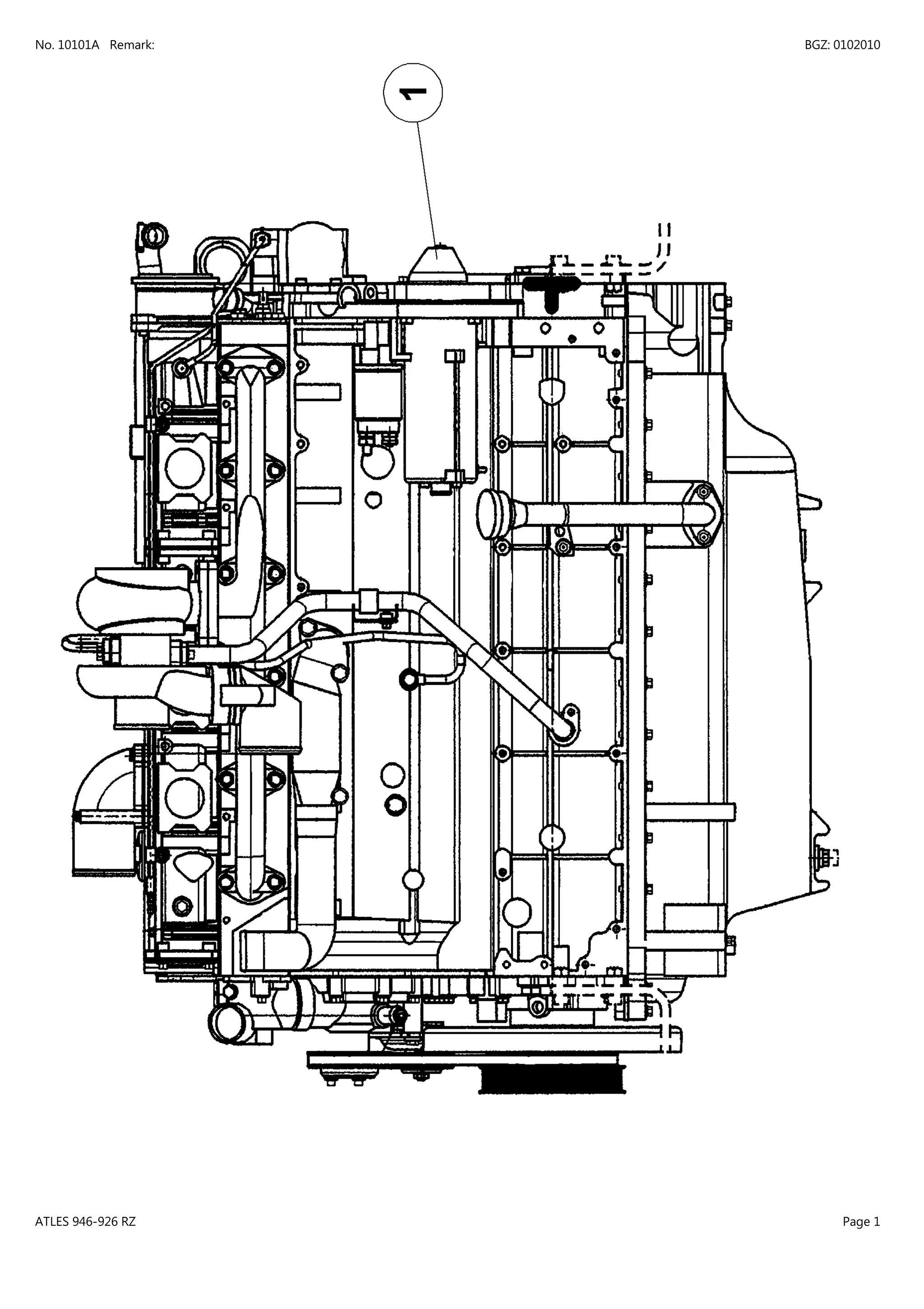 Claas atles 946 926 rz tractor parts catalogue manual (sn ct4521005 ...