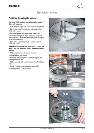 Claas axion 840 810 cmatic tractor (type a31) service repair manual | PDF