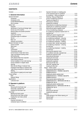 Claas dominator 108 vx combine service repair manual | PDF
