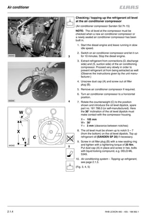Claas lexion 410 405 combine (type 452) service repair manual | PDF