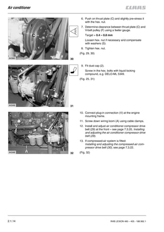 Claas lexion 460 450 440 combine (type 454) service repair manual | PDF