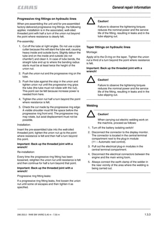 Claas v750 v540 vario lexion (type 712) cutterbar service repair manual ...